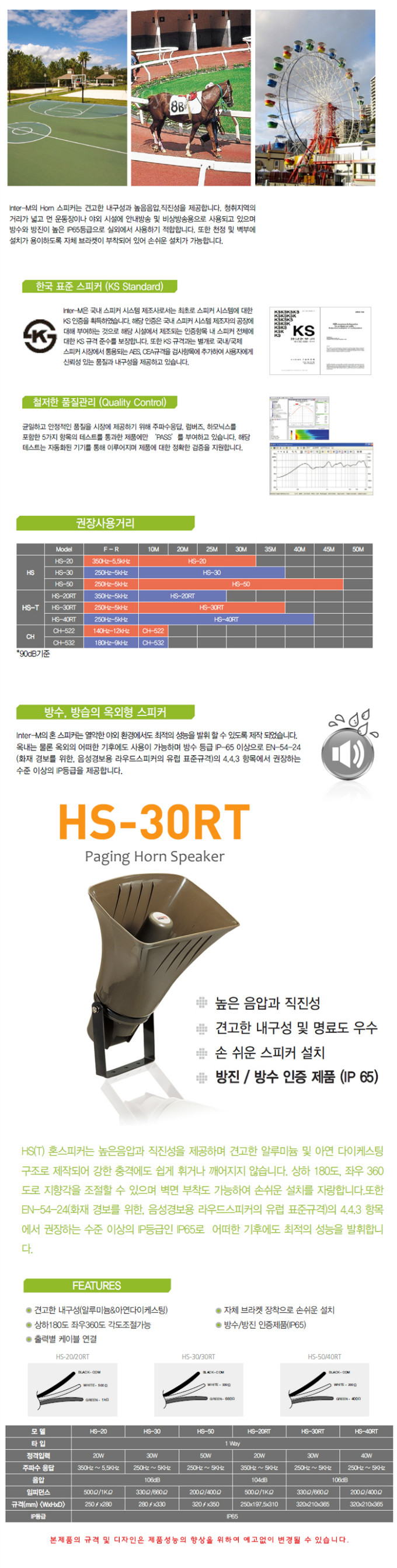HS-30RT /천정및벽면사용,벽부용,방진,방수,30와트 > 604호 혼스피커 | 준민전자